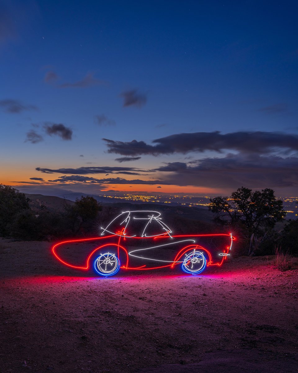 1957 Corvette Print – Dariustwin